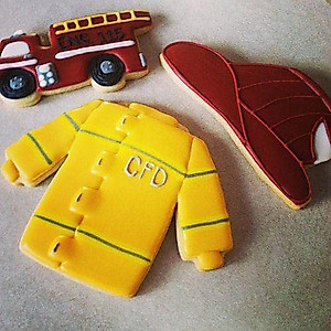 Fire Department Station Cookie Cutter 10 Piece Set from The Cookie Cutter Shop – Tin Plated Steel Cookie Cutters
