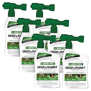 Liquid Fence Deer And Rabbit Repellent Concentrate 32 Ounces, Hose-End Sprayer