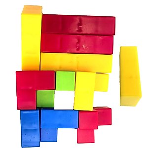 SFTMTPNL 48 Pcs Tetra Tower Game Balance Stacking Block Party Game for Adults Kids, 2 Players or More Family Games Parties Travel Team Building Games Toy
