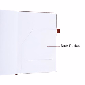 2024 Planner - Weekly Planner with Monthly Pages, 5.6" x 8.2", Vegan Leather Hardcover, Elastic Band and Pen Holder, Rose