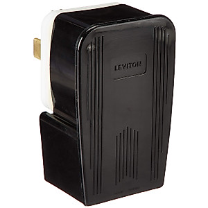 Leviton 8462-P 60 Amp, 250 Volt- 3PY, Straight Blade, Plug, Industrial Grade, Grounding, Angle, Black