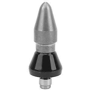 Rankomu Sewer Jetter Nozzle, Pipe Dredging Nozzle 1/4in Drain Outlet Cleaning Quick High-Pressure Cleaner Nozzles for Pipeline (big pointy)