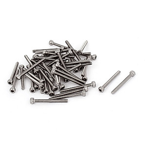 M3x30mm 0.5mm Pitch Bolts Socket Cap Head Hex Key Screws 50pcs