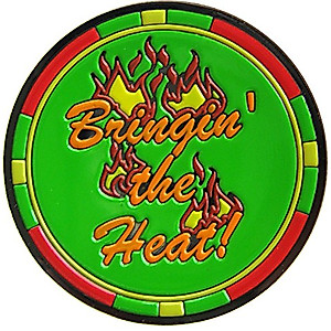 Bringin' The Heat Golf Ball Marker and Flames Hat Clip