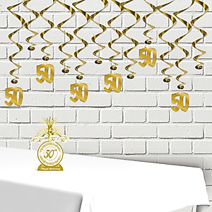 50th Anniversary Centerpiece Party Accessory (1 count) (1/Pkg)