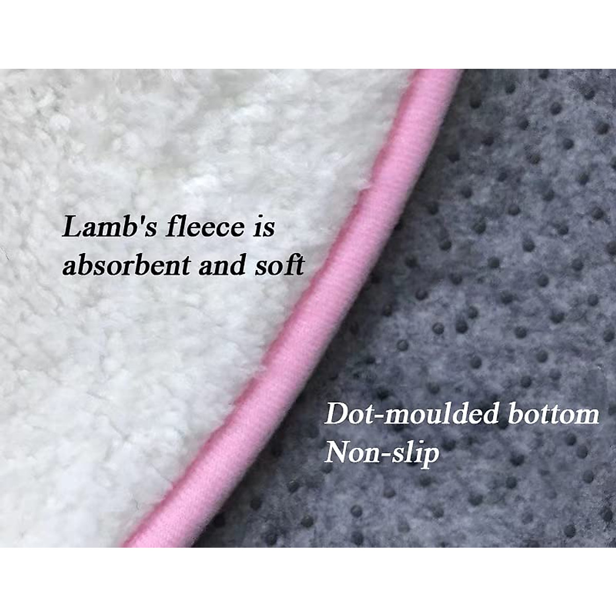 Zayaxe Hello Kittie Cute Rug, Cartoon Rug, Soft Plush Rug, Bedside Round Rug for Bedroom or Living Room Decoration (White)