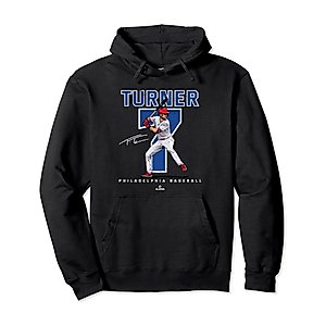 Number and Portrait Trea Turner Philadelphia MLBPA Pullover Hoodie