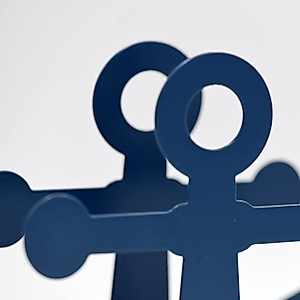 OIGUMR napkin holder farmhouse napkin holder 5.9 x 5.9 inch (Blue, 1)