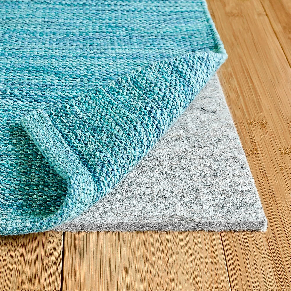 RUGPADUSA - Basics - 8'x10' - 1/4" Thick - 100% Felt - Protective Cushioning Rug Pad - Safe for All Floors and Finishes Including Hardwoods