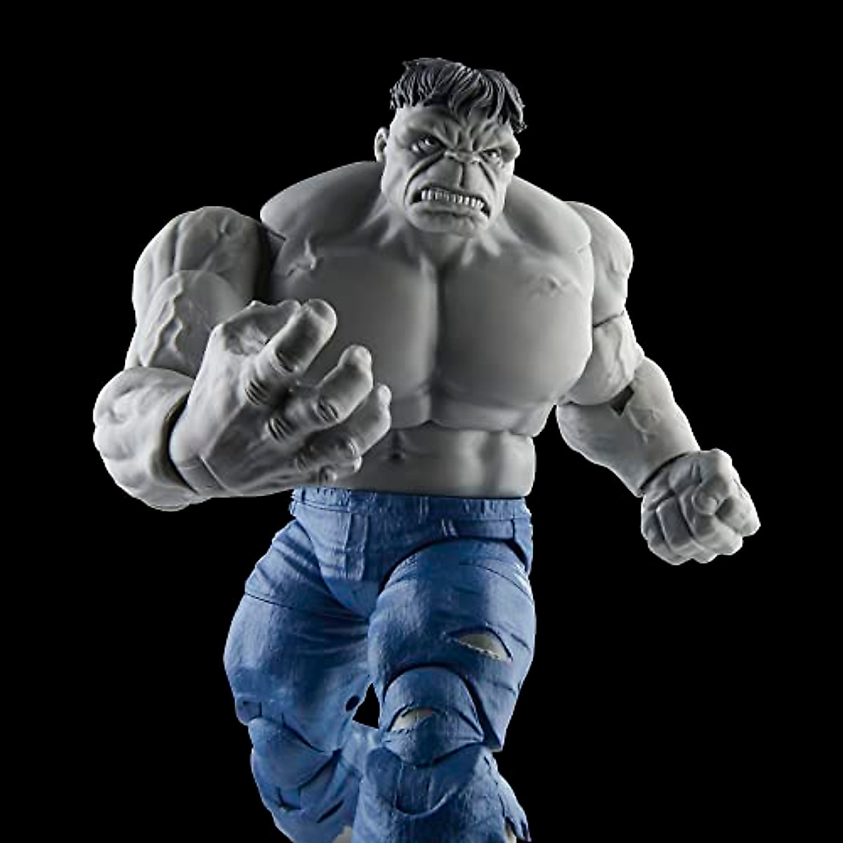 Marvel Legends Series Gray Hulk and Dr. Bruce Banner, Avengers 60th Anniversary Collectible 6 Inch Action Figures, 6 Accessories