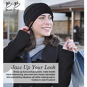Brook + Bay Ear Warmer Headband For Women - Ear Covers For Cold Weather, Winter Headband, Fleece Headband & Knit Ear Warmer Headband