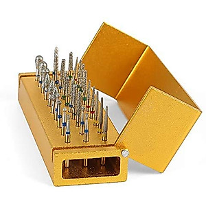 High Speed Diamond Bur Set with Aluminium Alloy Shelf