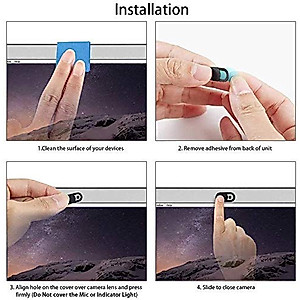 ANAB GI Webcam Cover Slider, Laptop Camera Cover 0.027in Ultra-Thin Fits Echo Spot Smartphones Tablet
