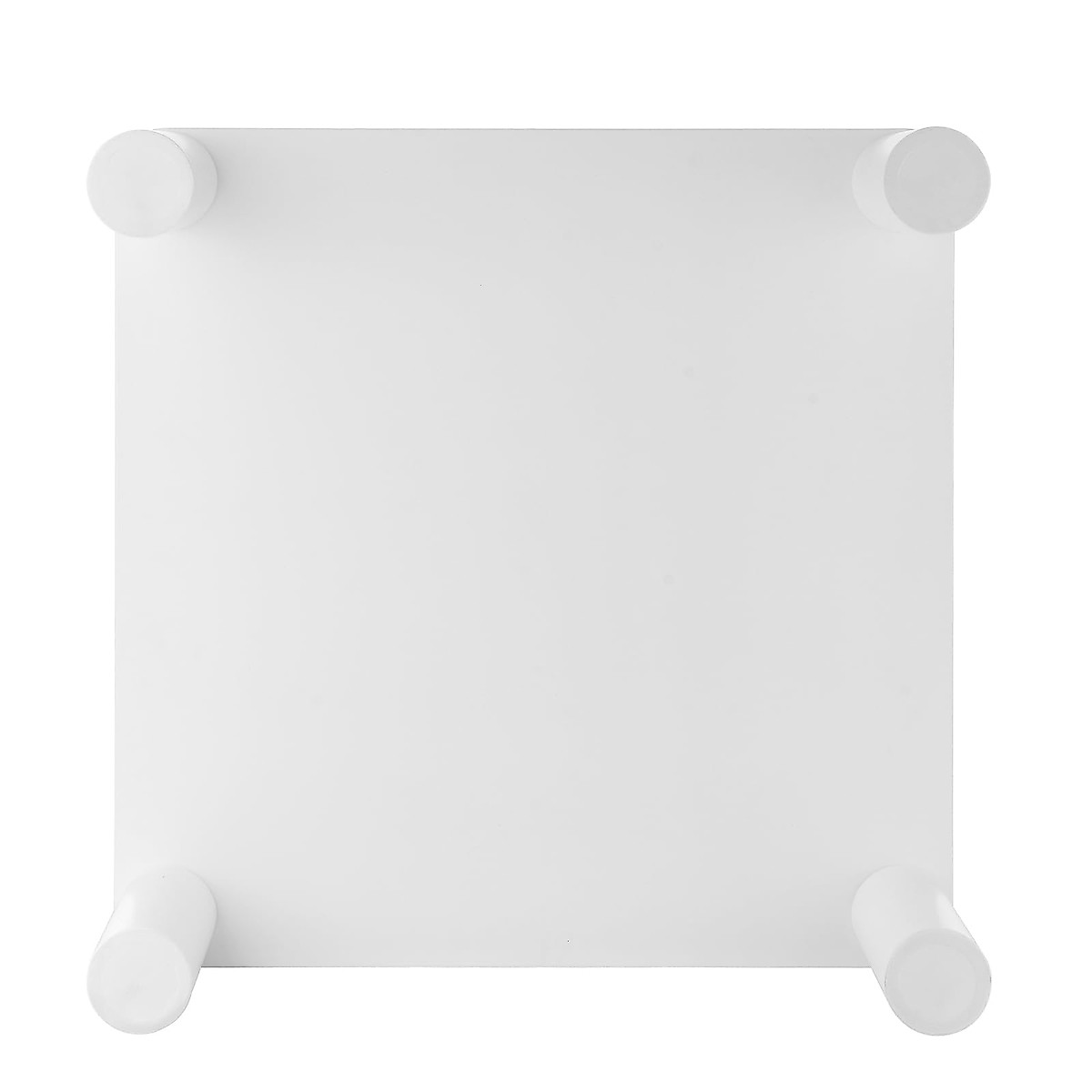 White Coffee Table, Modern Sofa Center Table, Small Square Coffee Stable, TV Stand Side End Table for Small Apartment, Living Room, Office, Home, Office