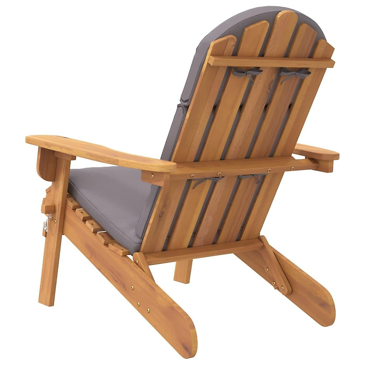 Gecheer Adirondack Patio Chair with Cushions Solid Wood Acacia 1102511A