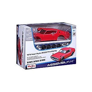 Maisto 1:24 Assembly Line 1973 Nissan Skyline 2000GT-R, Red