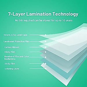 Label KINGDOM Handheld Label Maker Machine with Tape,Portable Label Printer E1000 Labeler for Labeling with AC Adapter,Easy QWERTY Keyboard,for Home,School,Office,Industrial Organization Green