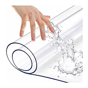 Clear PVC Desk Chair Mat Transparent Clear PVC Pet Food Mat,Transparent PVC Large Office Chair Mat for Hardwood Floor, 2mm thick,80/100/120/140cm wide,for Hard Floor Carpet Protection,100-600cm for Of