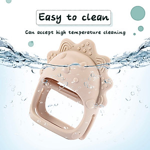 Baby Teething Toys, Teething Toys, Teethers for Babies 3-6 Months, Baby Chew Toys, BPA Free Teether Mitten with Soft Texture for Sensory Exploration and Itching Teething Relief