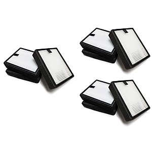 Nispira 3-in-1 True HEPA Filter Replacement Compatible with KOIOS MOOKA Air Cleaner Air Purifier Model PM1220. Pack of 9
