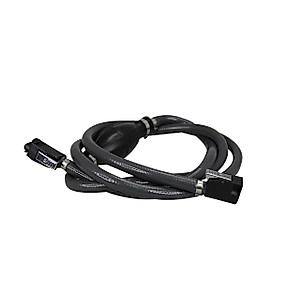 Pactrade Marine Grey Durable Fuel Line Assembly Hose Barbs Rubber Primer Bulb Lengthy 7 ft feet Resistant Material Cover Fuel Flow (3/8" Hose, Mercury Connectors)