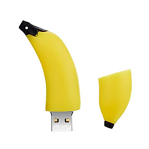 GARRULAX USB Flash Drive, 8GB / 16GB / 32GB Novelty Cute Cartoon USB Memory Stick Date Storage Pendrive Thumb Drives for Kids Children Collegue Student (16GB, Banana)