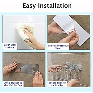 Catch 101 All Purpose Bathroom Kitchen Wall Caddy Basket Storage Organizer with Removable Bracket - Great for Bathroom, Kitchen, Garage, Laundry Room