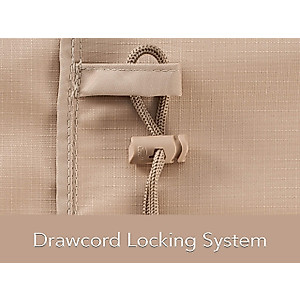 Covermates Deck Box Cover - Heavy-Duty Polyester, Weather Resistant, Drawcord Hem, Seating and Chair Covers, 24W x 24D x 18H, Ripstop Tan