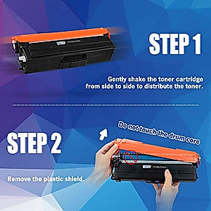 INK E-SALE Compatible Toner Cartridge Replacement for Brother TN433 TN431 High Yield, 4 Pack, Black Cyan Yellow Magenta