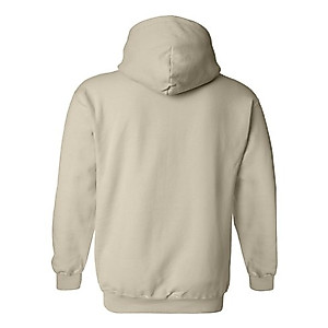 Gildan Men's Pouch Pocket Hooded Sweatshirt, Sand, S