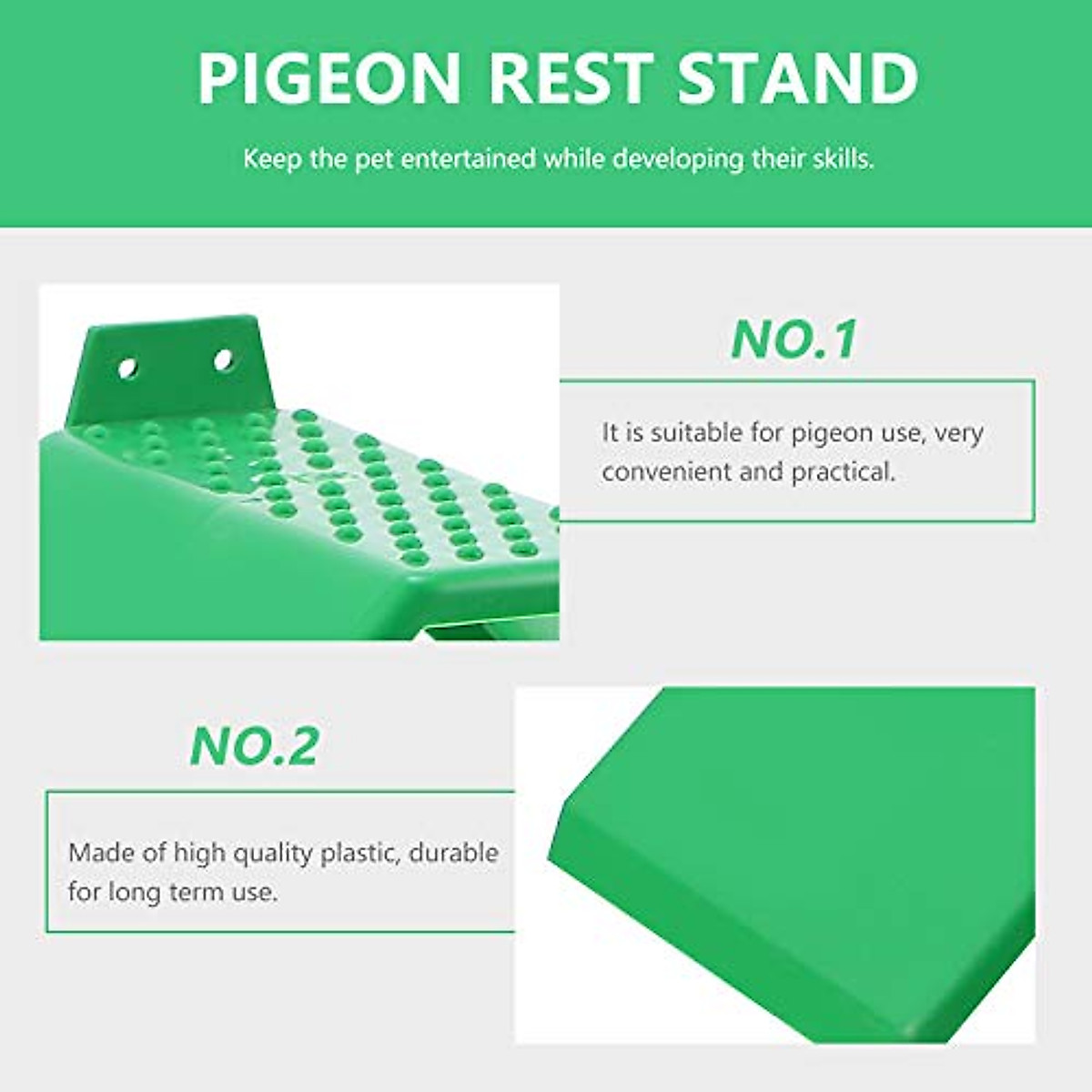 Yardwe 20pcs Plastic Pigeon Rest Stand Bird Perches Bird Dwelling Stand Frame for Bird Supplies Random Color
