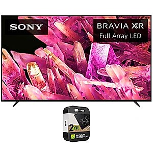 Sony XR65X90K Bravia XR 65 inch X90K 4K HDR Full Array LED Smart TV 2022 Model Bundle with Premium 2 YR CPS Enhanced Protection Pack