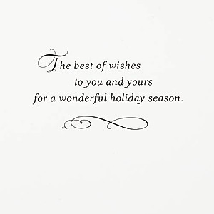 Hallmark Boxed Holiday Cards, Happy Holidays (40 Blue and Silver Cards with Envelopes) (1XPX5163)