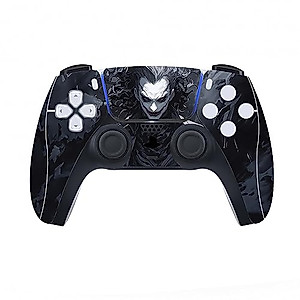 PlayVital Dark Clown Full Set Skin Decal for ps5 Console Digital Edition, Sticker Vinyl Decal Cover for ps5 Controller & Charging Station & Headset & Media Remote