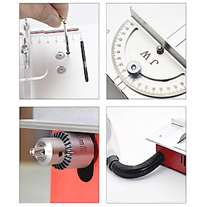 Mini Table Saw,Mini DIY Table Saw Table Woodworking Cutting Machine Acrylic Wood PCB Cutter with Adjustable Speed for Hobby Handmade Wooden Model Crafts Making