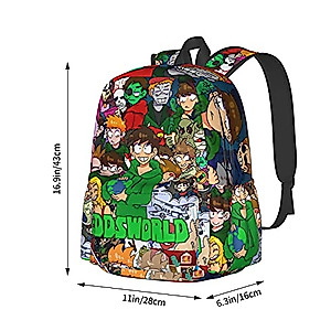 Ujxoihl Anime Backpack Funny Travel Laptop Backpack Business Daypack Computer Bag For Teen Boys And Girls, Black