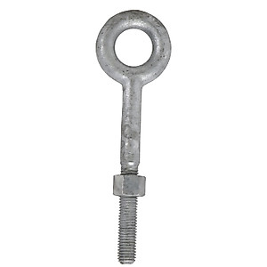 Koch 105080 Forged Eye Bolt with Nut, 3/8 by 6, Galvanized