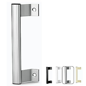 T-HAKEN Sliding Door Handle Pull – New Update Sliding Glass Door Pull Handle 6-5/8" for Old or Damage Patio Door - Easily –for Right- or Left-(Silver)