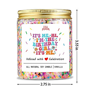 Tay-lor Birthday Candle with Vanilla Scent - Birthtay Merch Gifts with I'm The Birthday Girl for Party Decorations, Handcrafted, 9 oz Long-Lasting Candles