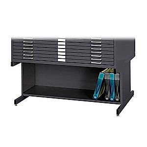Safco Products Flat File High Base for 5-Drawer 4996BLR and 10-Drawer 4986BL Flat Files, Sold Separately, Black