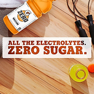 Gatorade Zero Sugar Thirst Quencher, Orange, 20 Ounce Bottles (Pack of 8)