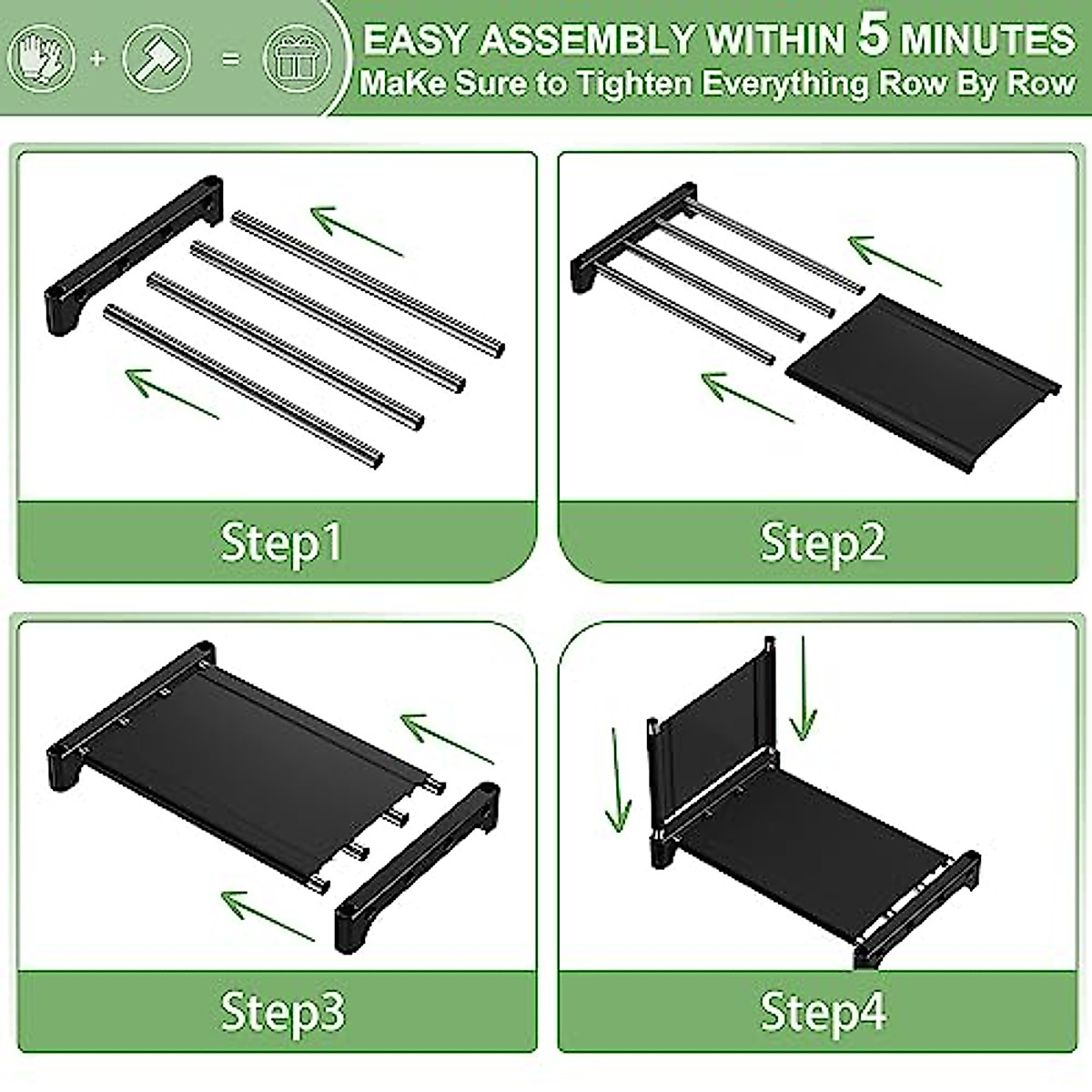 REIBII Bookshelf for Bedroom Book Shelf Organizer Bookcase Tall Book Case 15 Cube Storage Organizer Cube Shelf Black Cubby Storage Organizer Shelves for Bedroom Living Room Closet Office DIY