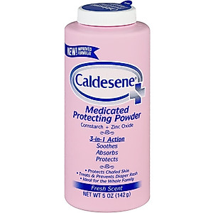 Caldesene Medicated Protecting Powder with Zinc Oxide & Cornstarch-Talc Free, 5 Ounce