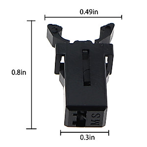 ZHYOHEN 10PCS Trash Can Lid Switch Lock Accessory Trash Can Lock Replacement Spare Part One-Touch Opening Locking Console Latch Vinyl Metal Hook Pin Sweeper Latch