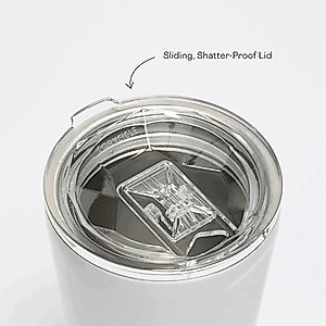 Corkcicle Classic Triple Insulated Coffee Mug with Lid, Walnut Wood, 24 oz – Stainless Steel Travel Tumbler Keeps Beverages Cold 9+hrs, Hot 3hrs