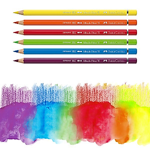 Faber-Castell Albrecht Durer Watercolor Pencils, Set of 6 Colors - Professional Art Supplies, Quality Water Colored Pencils for Artists