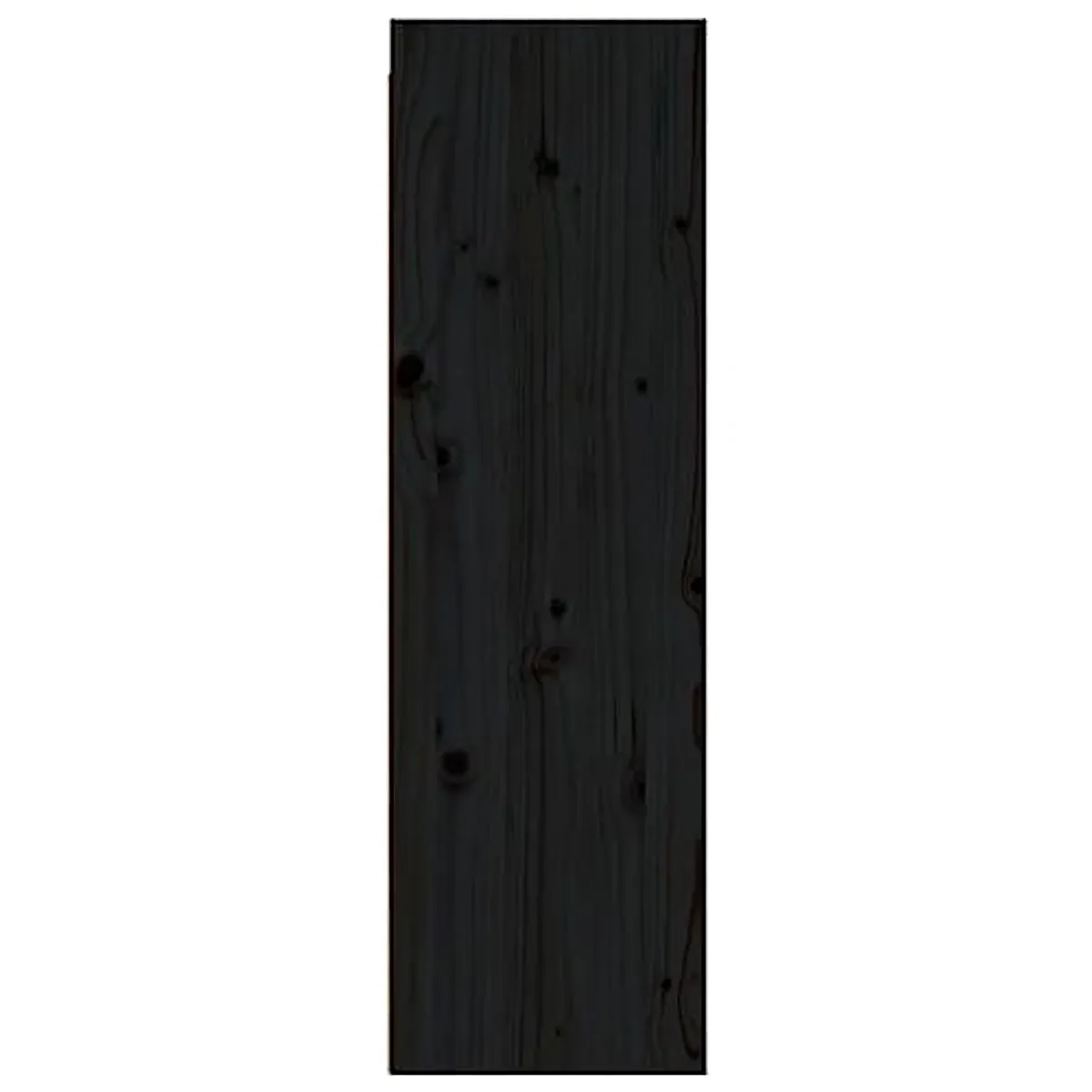 MSLAONXC Wall Cabinets 2 pcs Black,Bathroom Cabinet,Bedroom Cabinet,Hanging Cabinet,Wall Decor,for Laundry Room, Bathroom, Kitchen, Bedroom, Office,Living Room,11.8"x11.8"x39.4" Solid Pinewood