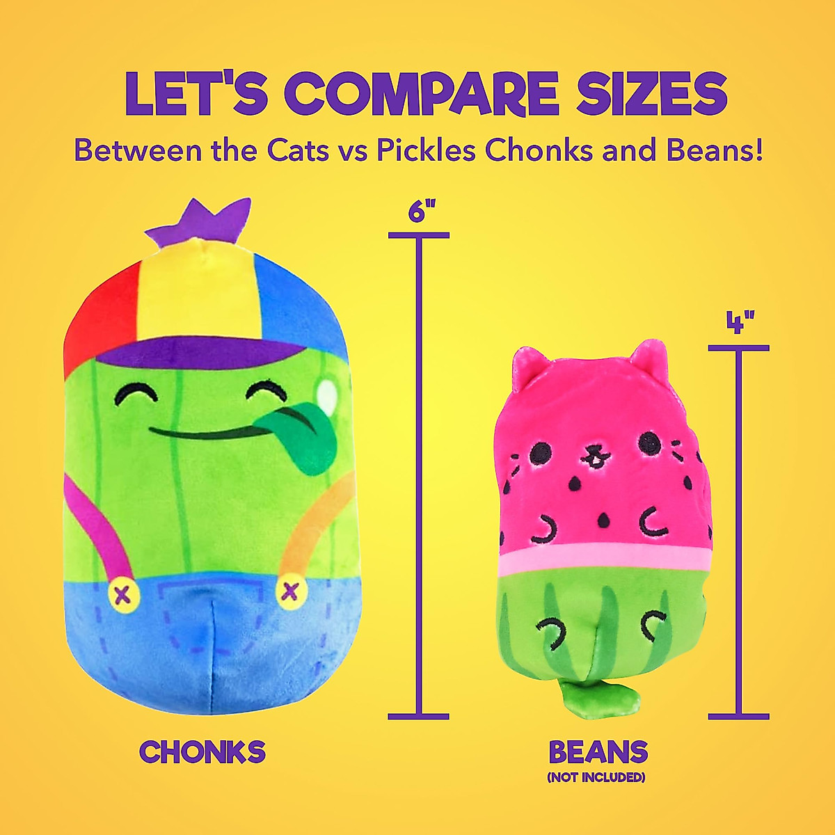 Cats vs Pickles 1pc Mystery Bags Wave 6 inch CvP Chonk Bean Filled Plushies
