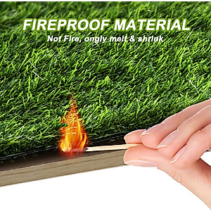 CooZero Artificial Grass, Professional Dog Grass Mat, Potty Training Rug and Replacement Artificial Grass Turf, Large Turf Outdoor Rug Patio Lawn Decoration, Easy to Clean with Drainage Holes