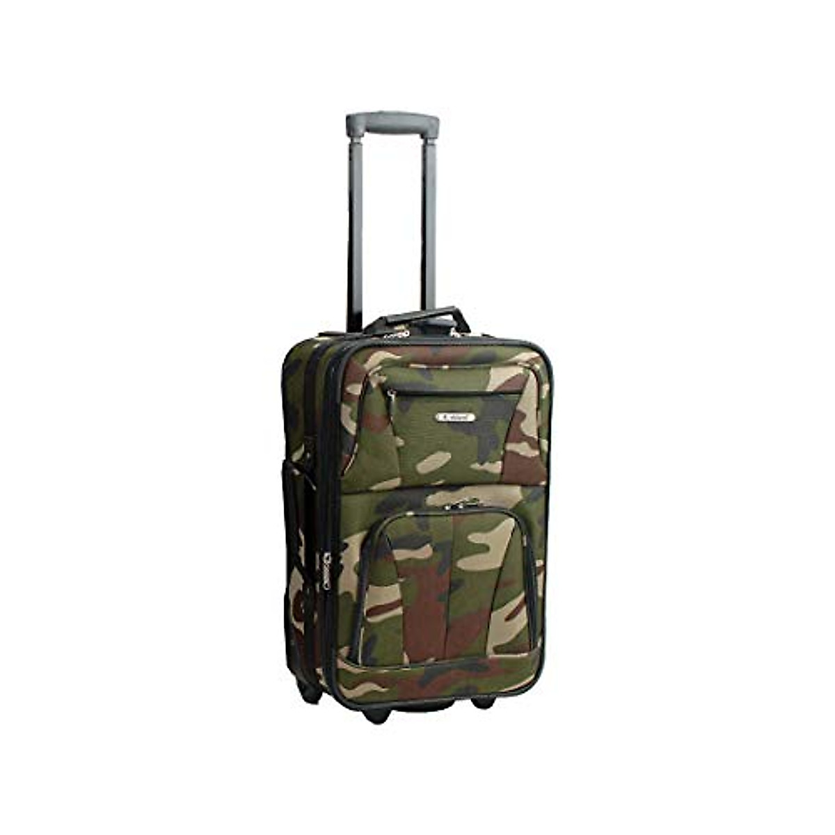Rockland Journey Softside Upright Luggage Set, Expandable, Camouflage, 4-Piece (14/19/24/28)